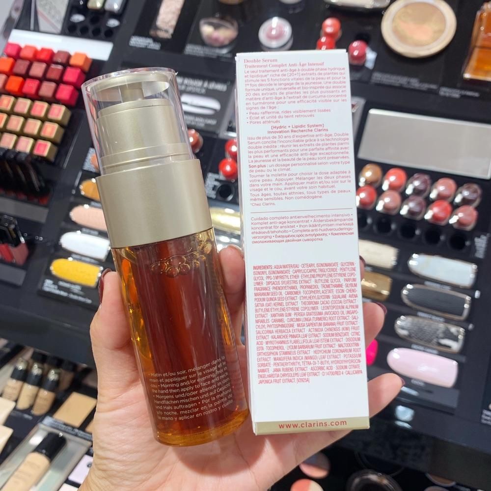 คลาแรงส์ CLARINS Double Serum Complete Age Control Concentrate 50ml/30ML ครบไซส์ แพ๊คคู่ ปี 21 ...