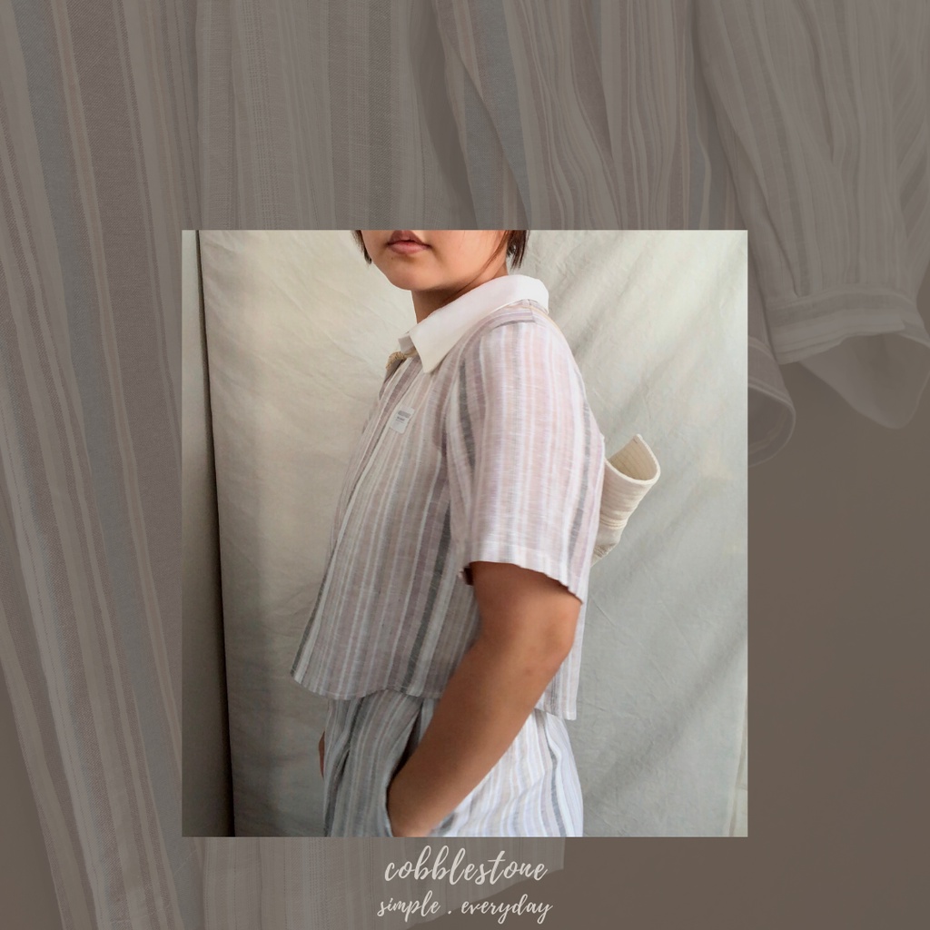 SP.outfit ครอปโปโล มีคอปก polo crop ผ้ายืดดีมาก - eyespace - ThaiPick