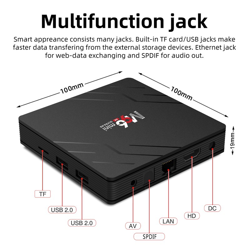 Android TV Box M96mini Android 10.0 Bluetooth 2GB Ram 16GB Rom 2.4G5G ...