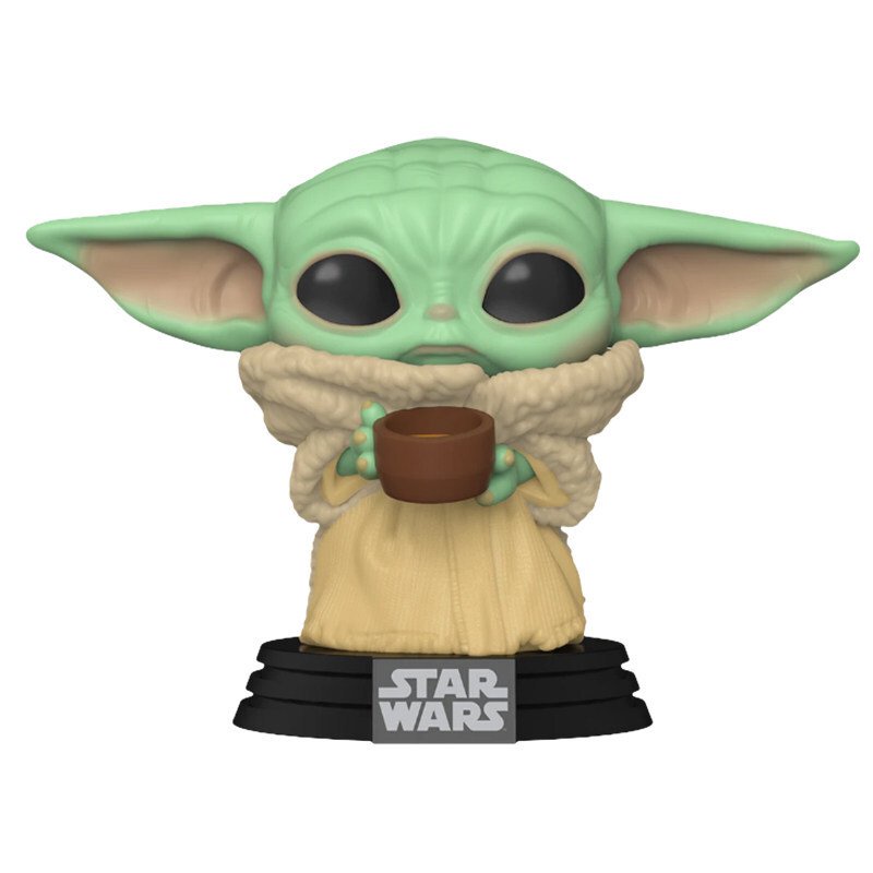 Funko Pop Star Wars The Mandalorian Baby Yoda Shaking Head Figure ...