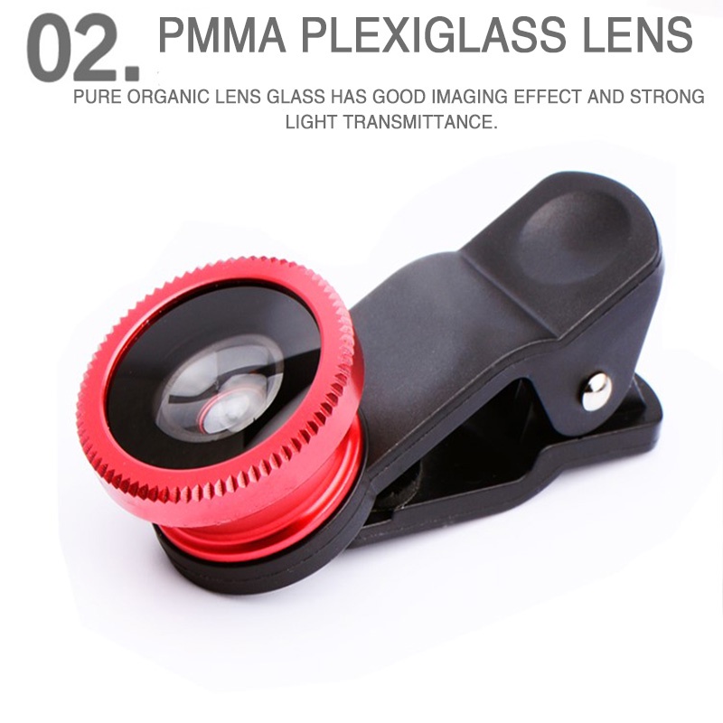 มืออาชีพเลนส์3 in 1 Macro Fisheye Lens 0.67X Wide Angle Zoom Fish Eye ...