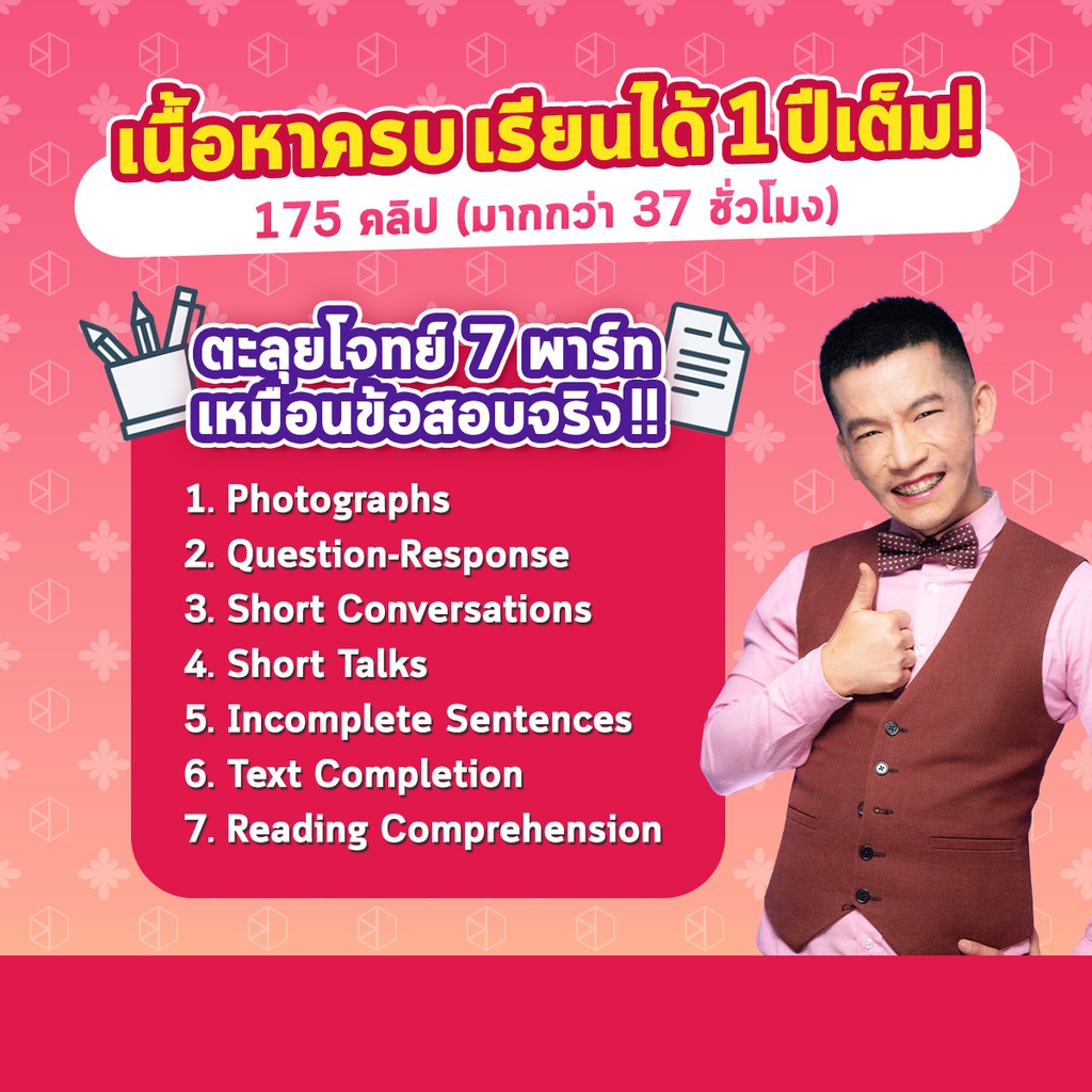 คอร์สเรียน Krudew Toeic หนังสือเก็งสอบ ครูดิว Toeic 2021 หนังสือ