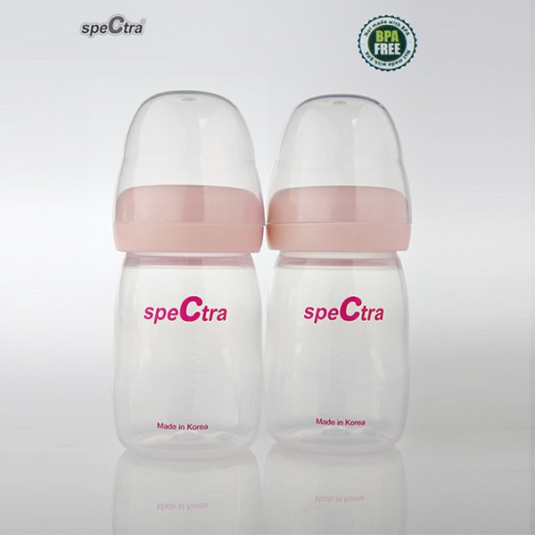 Spectra(Cimilre) แท้ - Wide Neck Milk Storage Bottles ขวดนม 5oz(160ml) ไม่มีจุก แพ็คคู่ SP007X2 ...