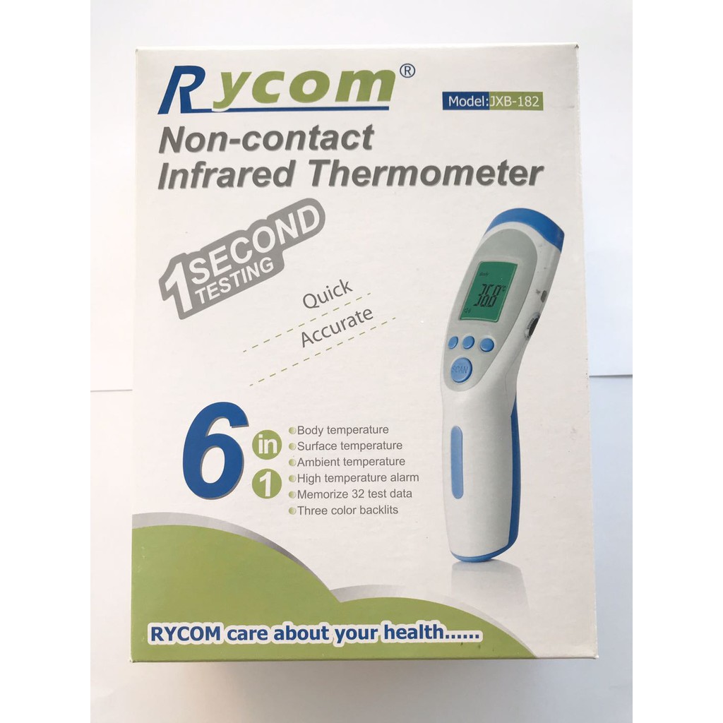 Rycom เครื่องวัดอุณหภูมิอินฟราเรดดิจิตอลรุ่น JXB-182 /หน้าจอภาษาอังกฤษ | Shopee Thailand