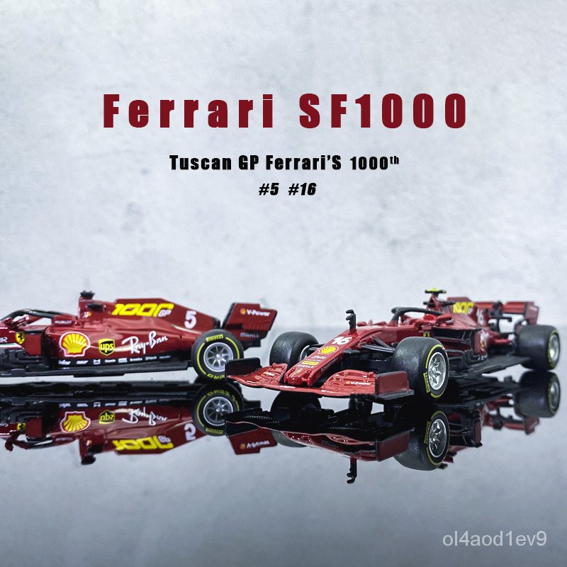 Bburago 1:43 2020 Ferrari F1 SF1000 5 16 Ferrari Team 1000 Memorial ...