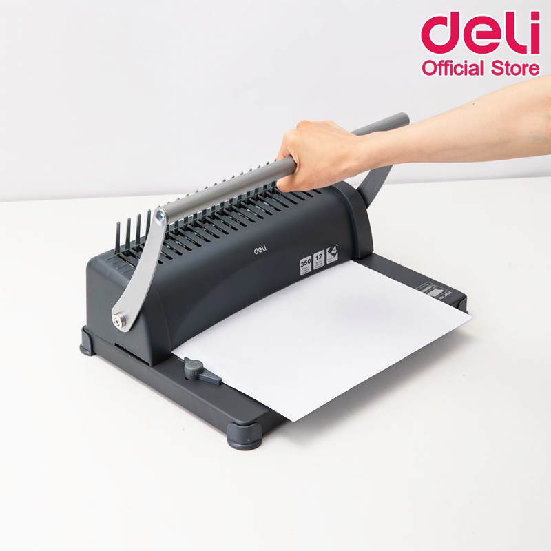 Deli 3871 Binding Machine เครื่องเข้าเล่มเอกสาร สั้นกระดูกงู สินค้ารับ ...