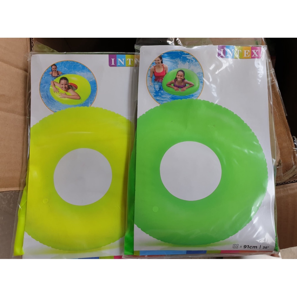 Intex 59262 ห่วงยางนีออนแบบขุ่น (91 ซม.) ของแท้ - mhooooo - ThaiPick