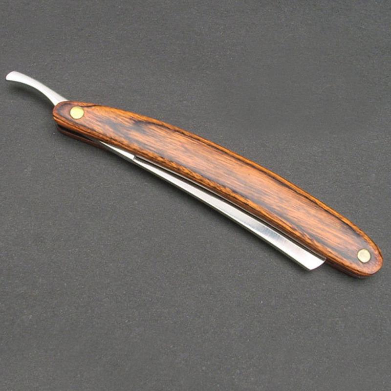 Manual Wood Handle Shaving Razor Men's Razor Professional Barber Hair ...