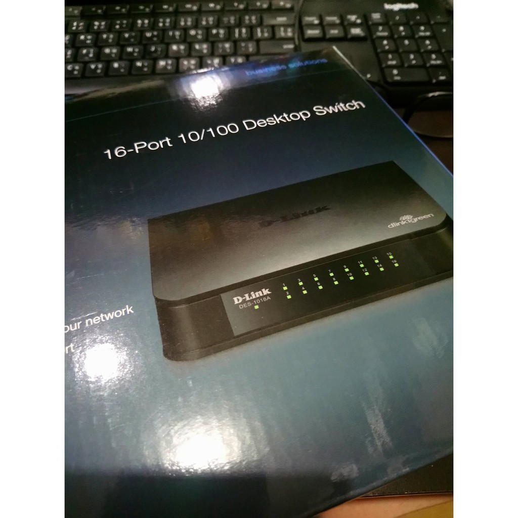 สวิตซ์ 16 พอร์ต D-LINK รุ่น DES-1016A 16-Port Fast Ethernet Desktop ...