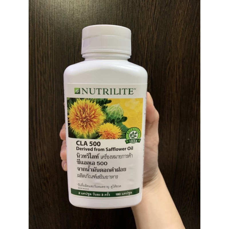 CLA 500 Nutrilite ซีแอลเอ นิวทริไลท์ อาหารเสริม น้ำมันดอกคำฝอย 180 ...
