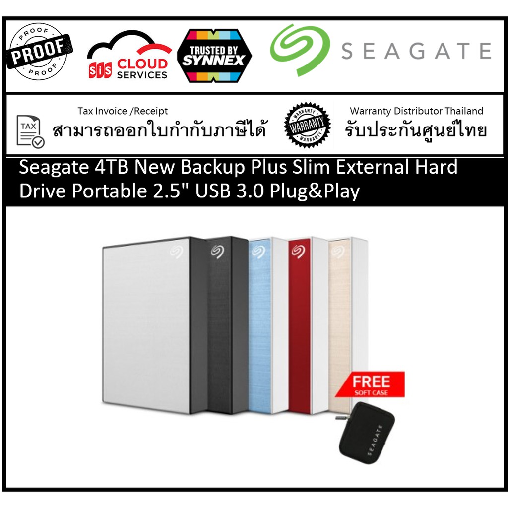 Seagate 4TB New Backup Plus External Hard Drive Portable 2.5 USB 3.0 ...