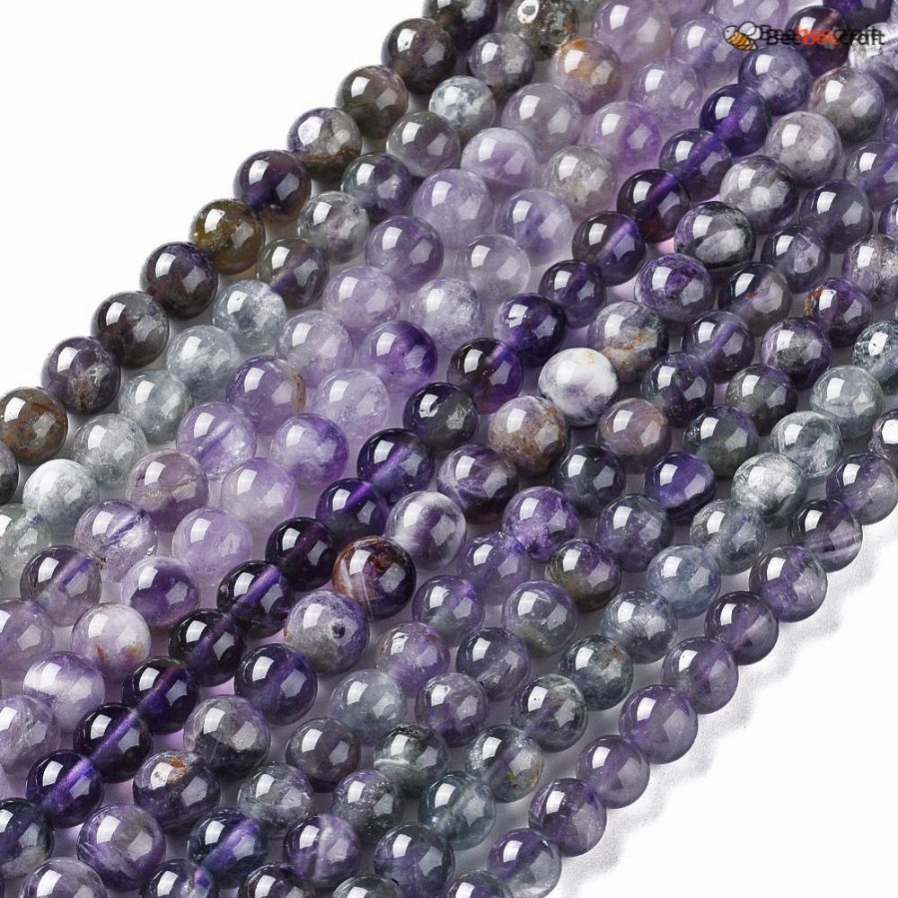 BeeBeecraft 10 Strands Natural Amethyst Beads Strands Round 6~7mm Hole ...
