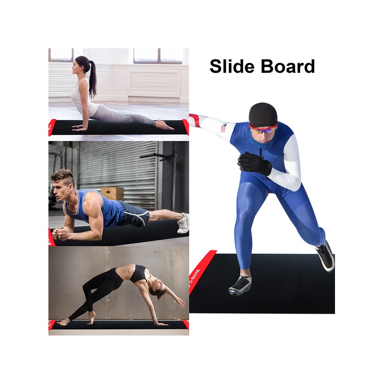 Portable Slide Board Training Mat Lightweight Yoga Fitness Carpet For ...