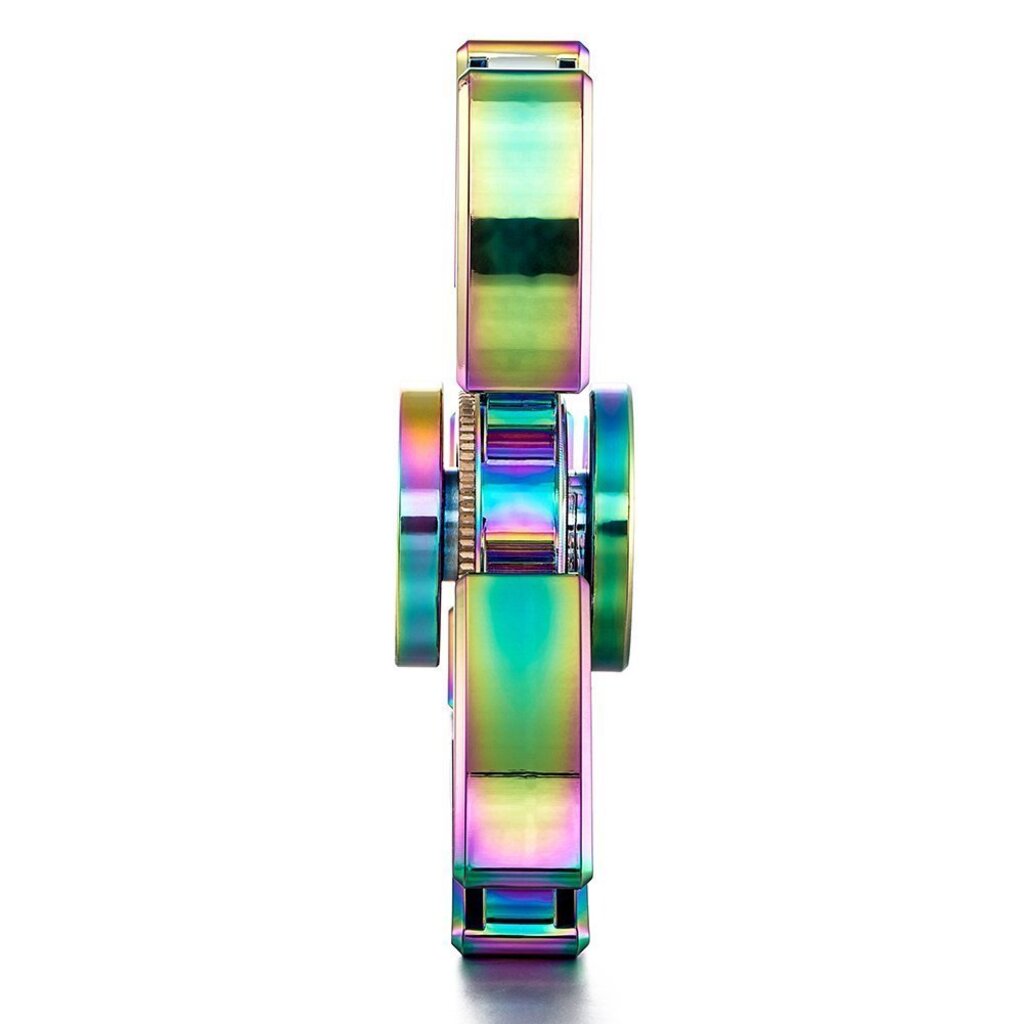 ฟิดเจ็ท สปินเนอร์ แบบโลหะ สามแฉก แหลม สีรุ้ง Sharp Rainbow Aluminium ...