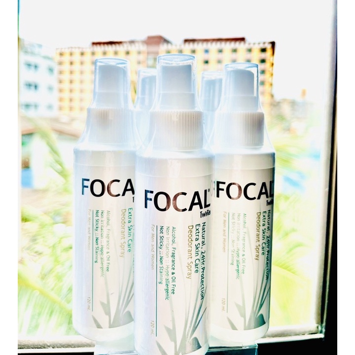 FOCAL Deodorant Spray 120 mL สเปรย์สารส้ม โฟคัล 120 มล. ระงับกลิ่นดี ...