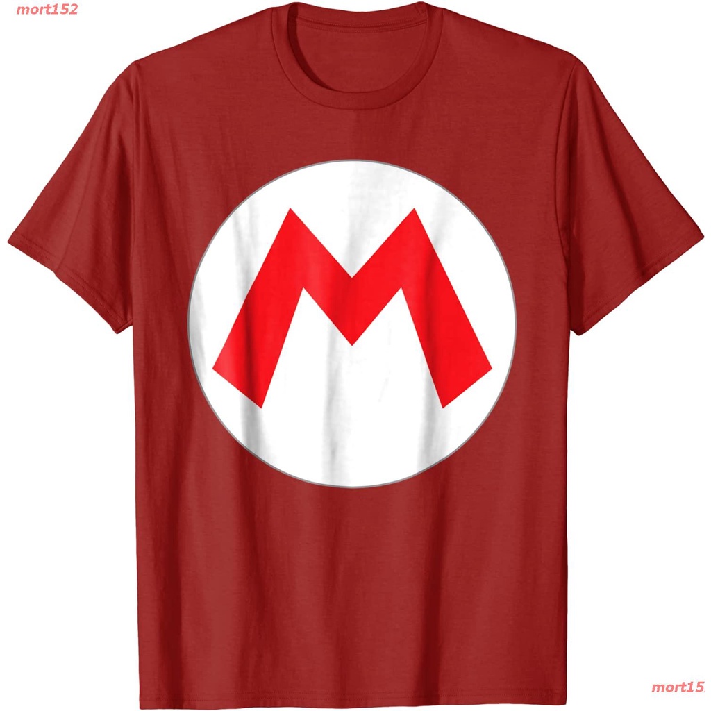 เสื้อยืดแขนสั้น Nintendo Super Mario Icon Costume Graphic T-Shirt Short ...