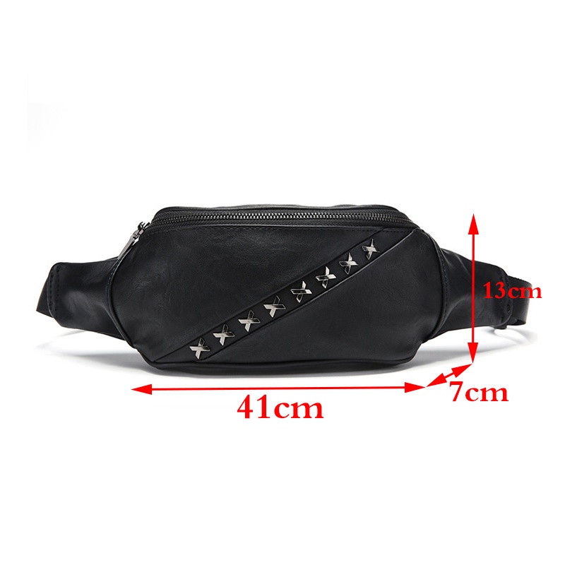BLuxury Men39s Waist Bag Belt Waist Packs Fashion Leather Waist Belt ...