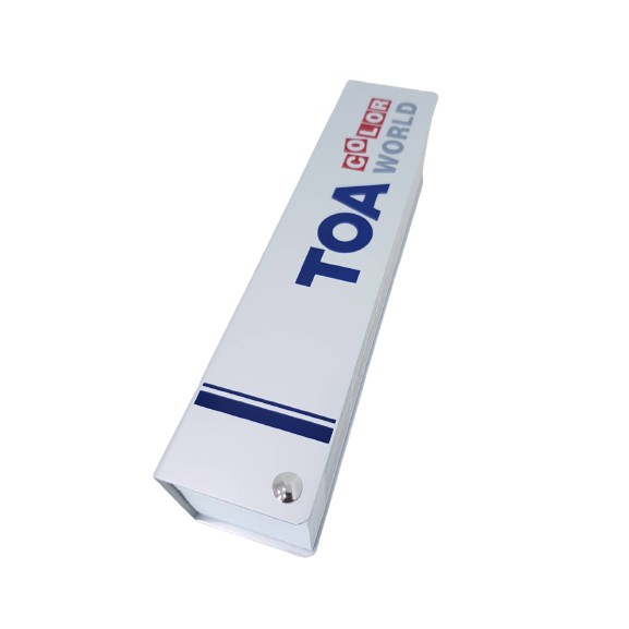 TOA COLOR WORLD ชุดพัดสี ทีโอเอ รุ่นใหม่ (ปกอลูมิเนียม) เฉดสี TOA แคตตา ...