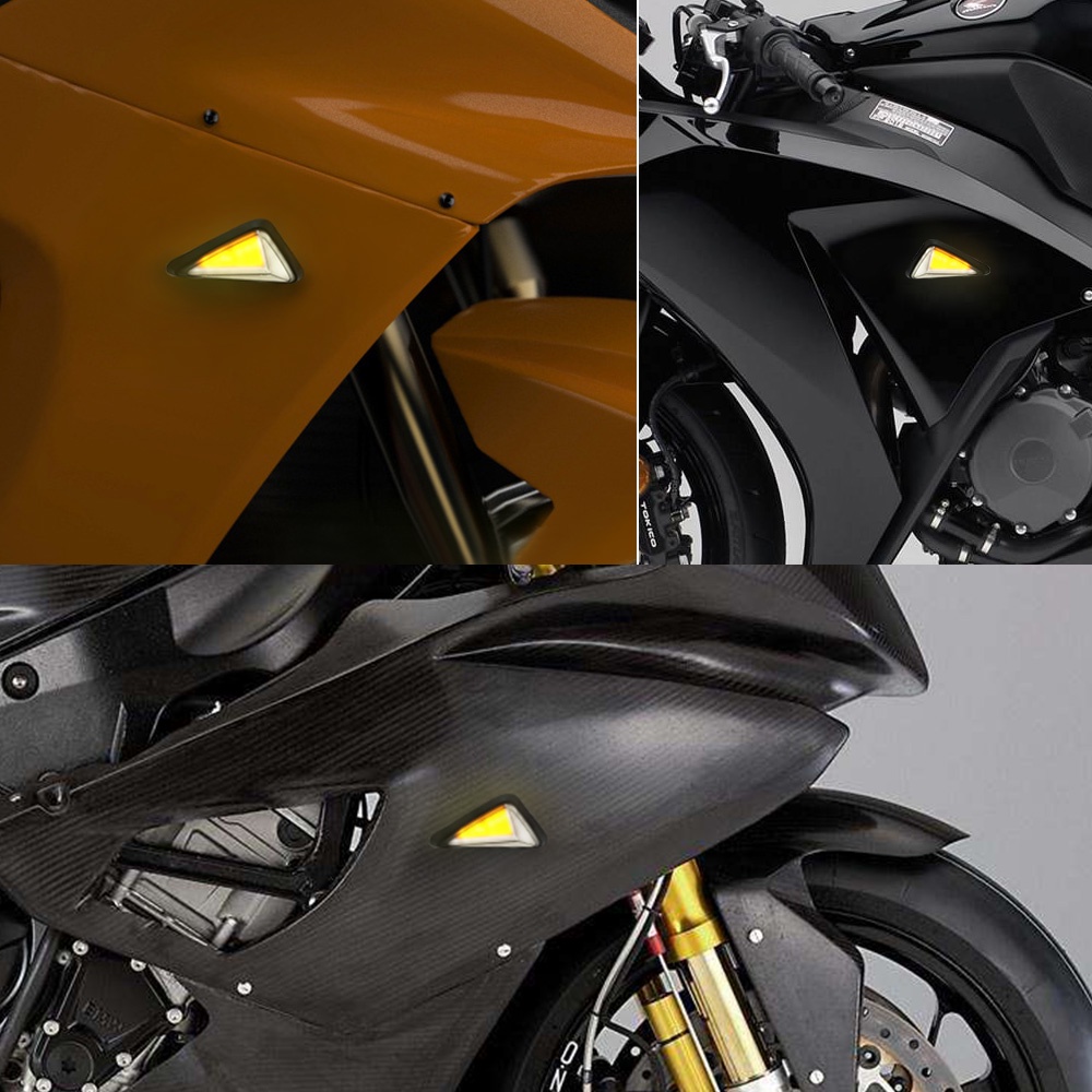 In StockLED Motorcycle Turning Signals Light Triangle Flush Mount ...