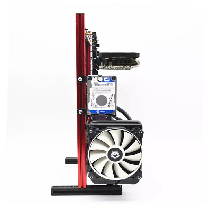 Open all-aluminum rack diy ATX MATX ITX chassis rack vertical chassis ...