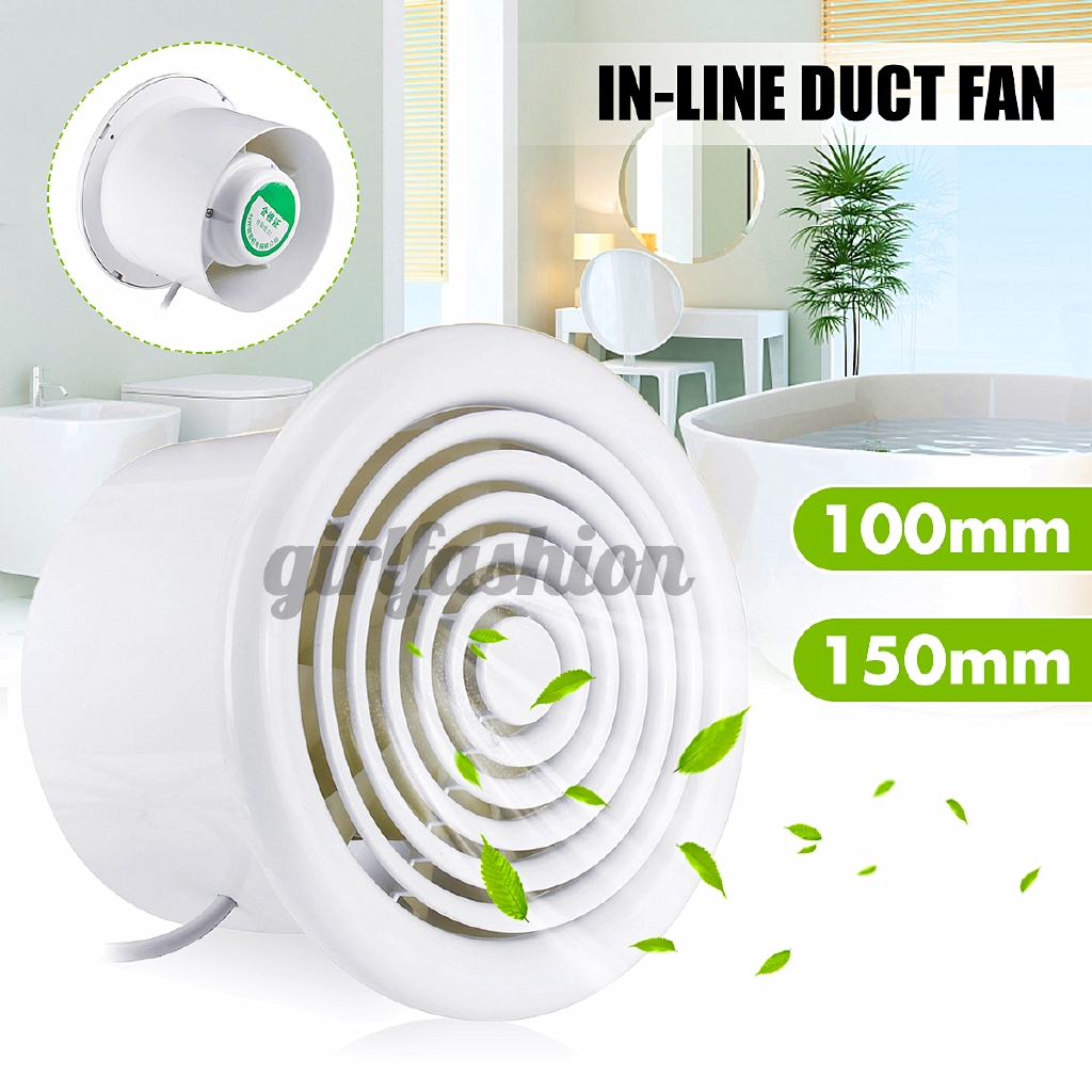 Inline Duct Air Blower Fan Bathroom bathroom kitchen hotel ultra-quiet ...