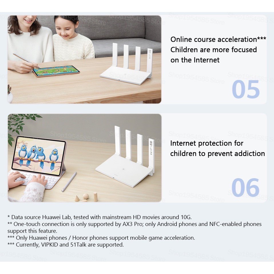 Huawei Router (โมเด็ม Modem Router Wireless) AX3AX3 Pro WiFi6WirelessRouter3000Mbps2.4GHz 5GHz ...