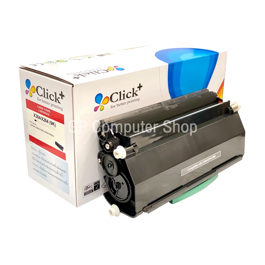 Click Lexmark X364 X264 ตลับหมึกเลเซอร์เทียบเท่า X340N X342N สีดำ 6000 ...