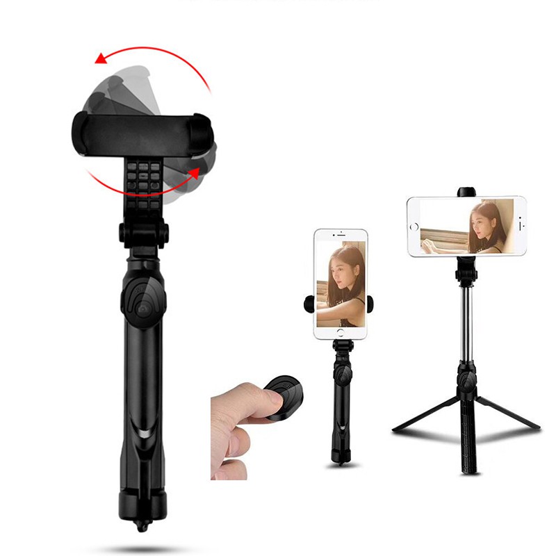 ไม้เซลฟี่360 Rotating Bluetooth Triod Selfie Stick for ihone Samsung ...