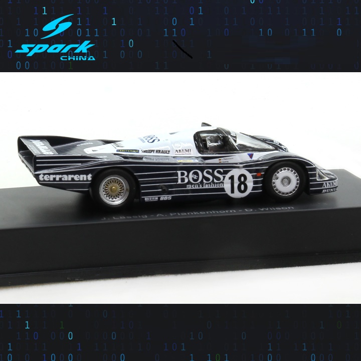 Spark 164 1983 Y180 956 NO.18 7th 24H Le Mans Simulation Model Car ...
