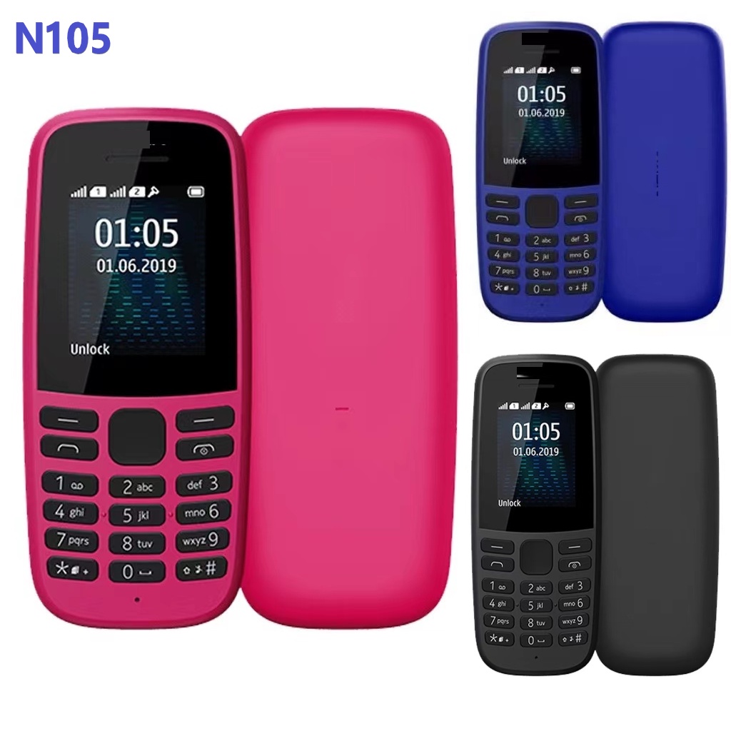 มือถือปุ่มกดของแท้ N105 (4G) 2021 มือถือปุ่มกด 2 ซิม พร้อมวิทยุ FM ...