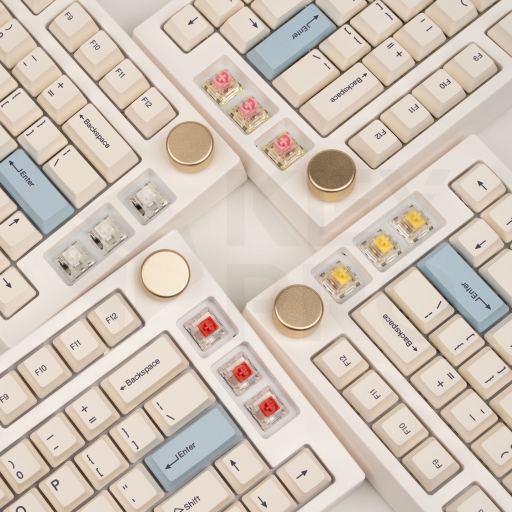 ของพร้อมส่ง ประกันไทย คีย์บอร์ด Keydous NJ80 RGB 3 Mode RGB Hotswap 2 ...