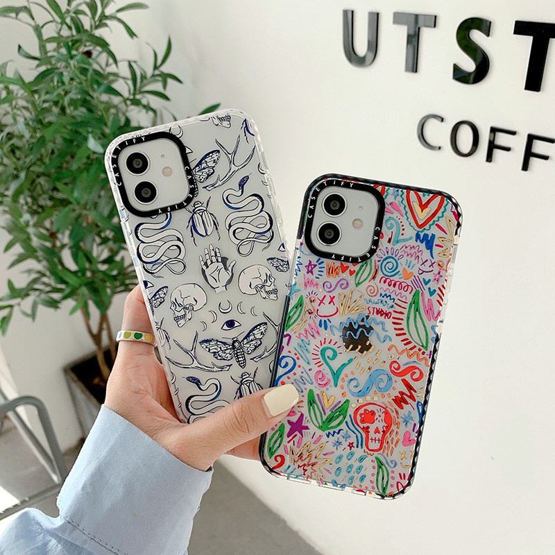 [COD&Ready Stock] Skulls Artwork Impact Resistance Casetify Thickened ...