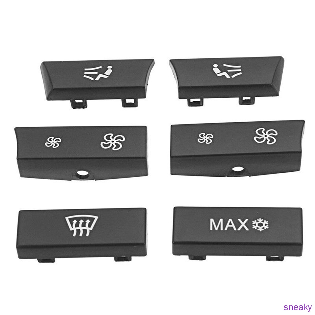SNe.12pcs รถ Air Conditioner ปุ่มสวิทช์หมวกชุดซ่อมสำหรับ BMW 57 Serise ...