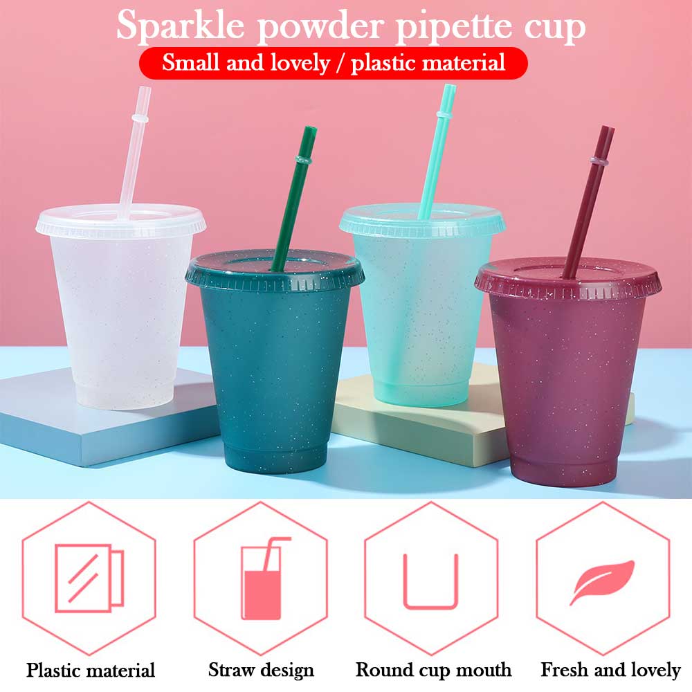 1pcs Reusable Portable Straw Cup Outdoor Personalized Water Bottle ...