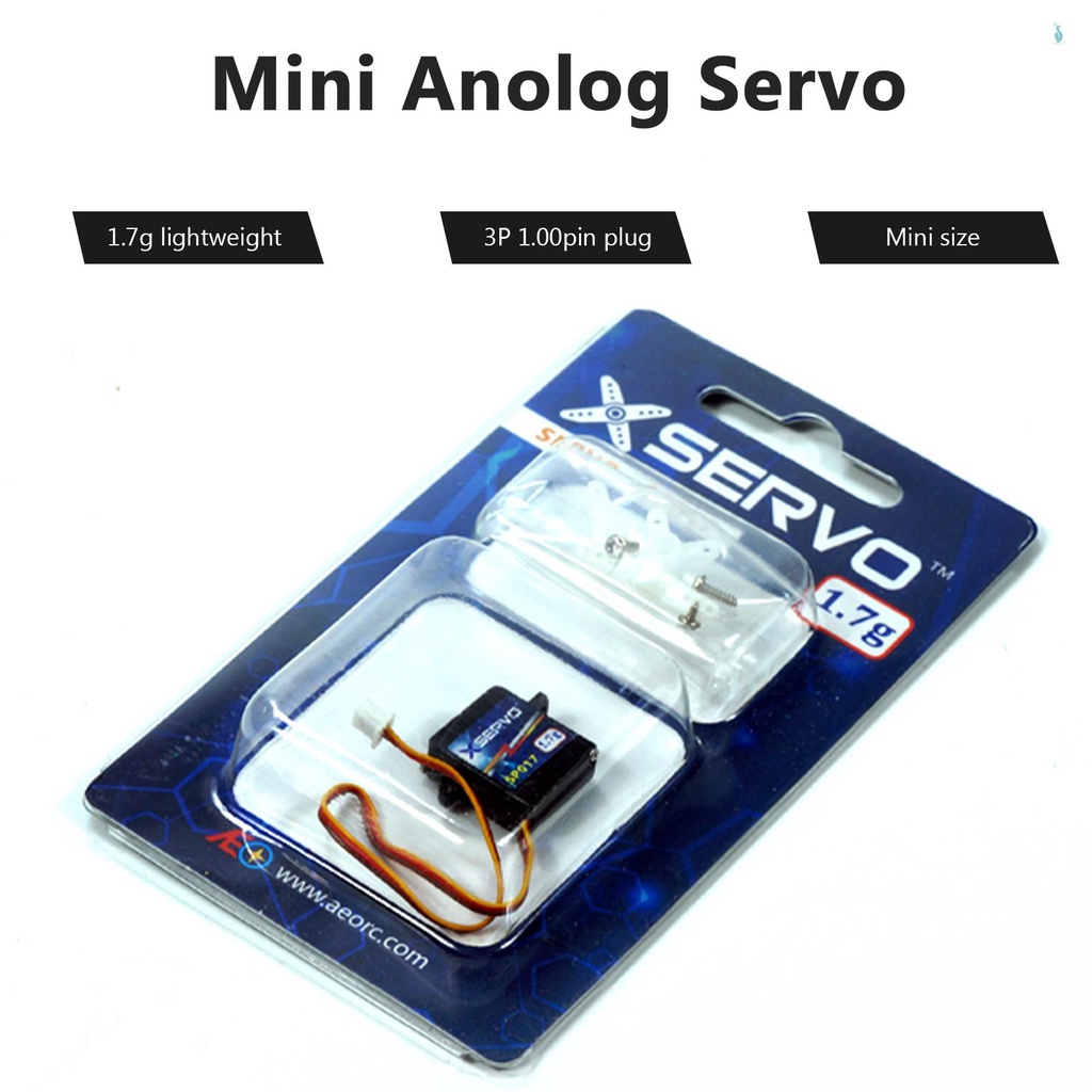 sprcmyAEO RC Micro 1.7g Anolog Servo 4pcs for Airplane Plane Helicopter ...