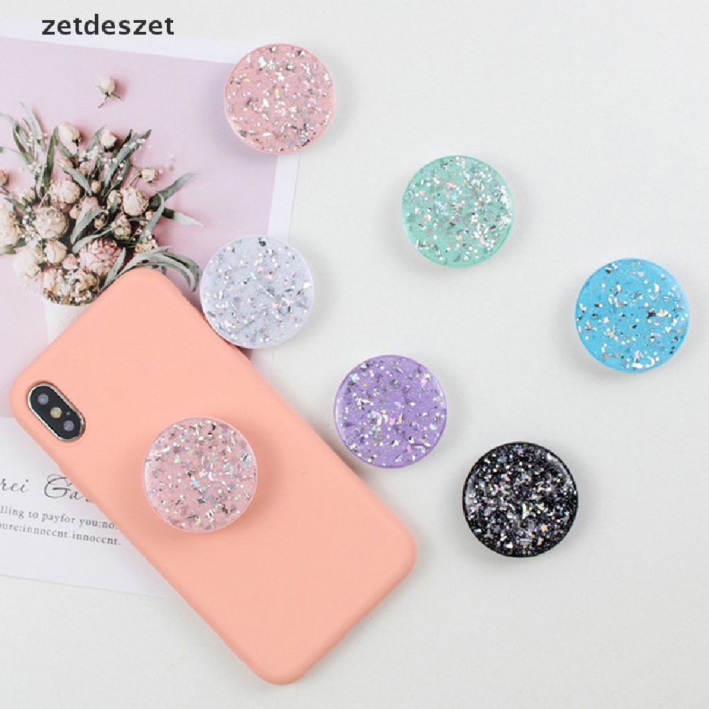 (zetdeszet) Universal epoxy Round Shape Phone Holder Expanding Finger ...