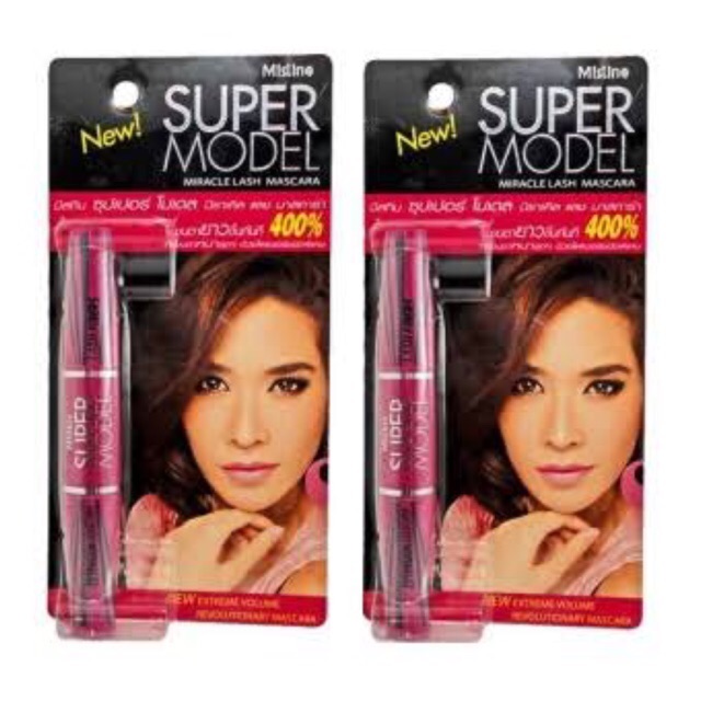 โฉมใหม่ของแท้พร้อมส่งมิสทีน ซุปเปอร์ โมเดล มิลาเคิล แลช มาสคาร่า Mistine Super Model Miracle ...