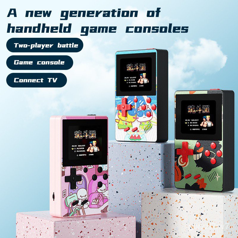 [new]Handheld Game Console 500 in 1 Classic Mini Game Console Retro FC ...