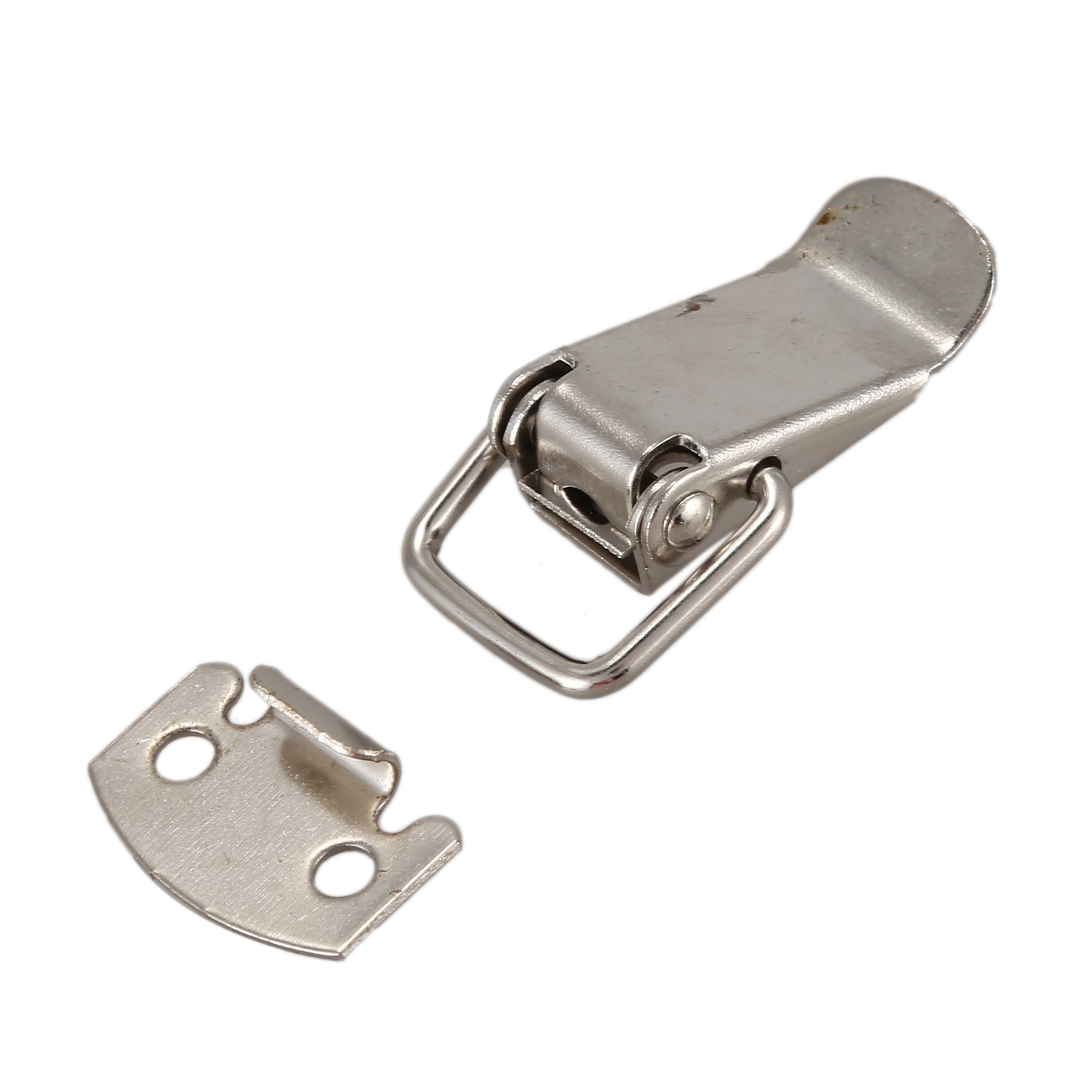 Silver Tone Metal Toggle Draw Latch Straight Loop Catch 1.6 ...