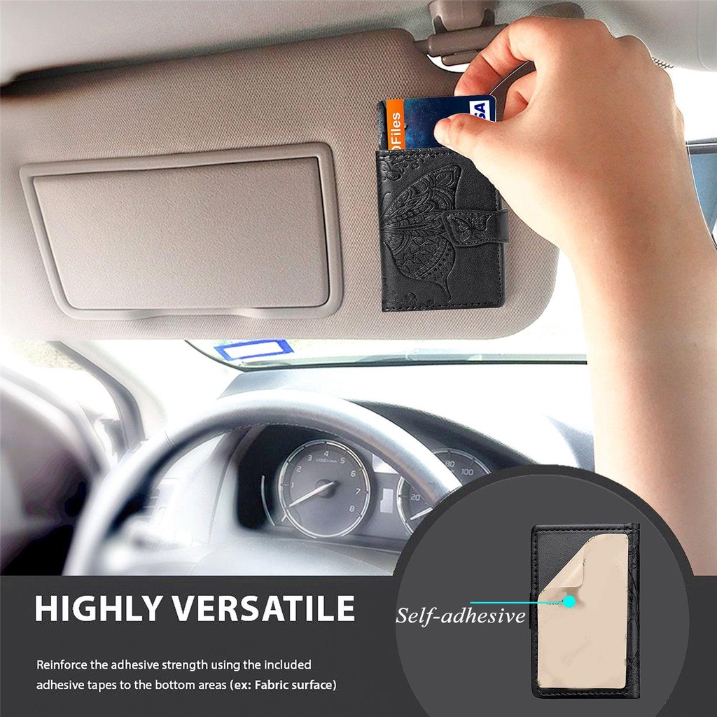 CLEVER Universal Credit Cards Holder Stick On Cellphone Bracket Phone ...