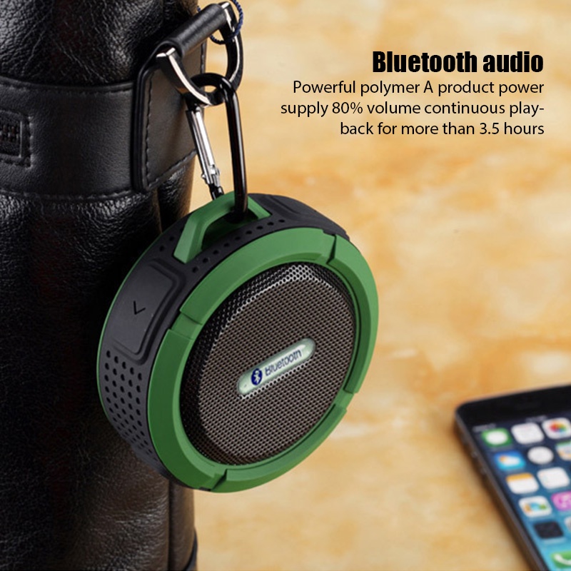 Mini Portable Subwoofer C6 Waterproof Bluetooth Speaker With Big ...