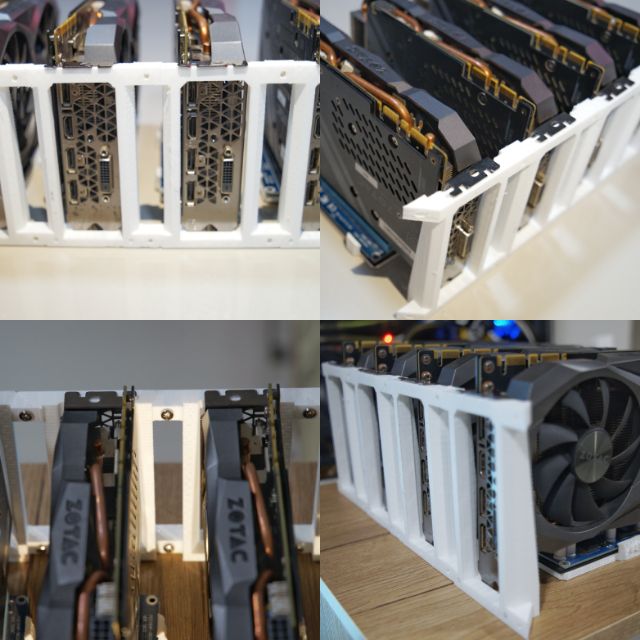 ตัวยึดการ์ดจอแนว สำหรับ Rig ขุด Bitcoin mining rig ETH BTC | Shopee ...