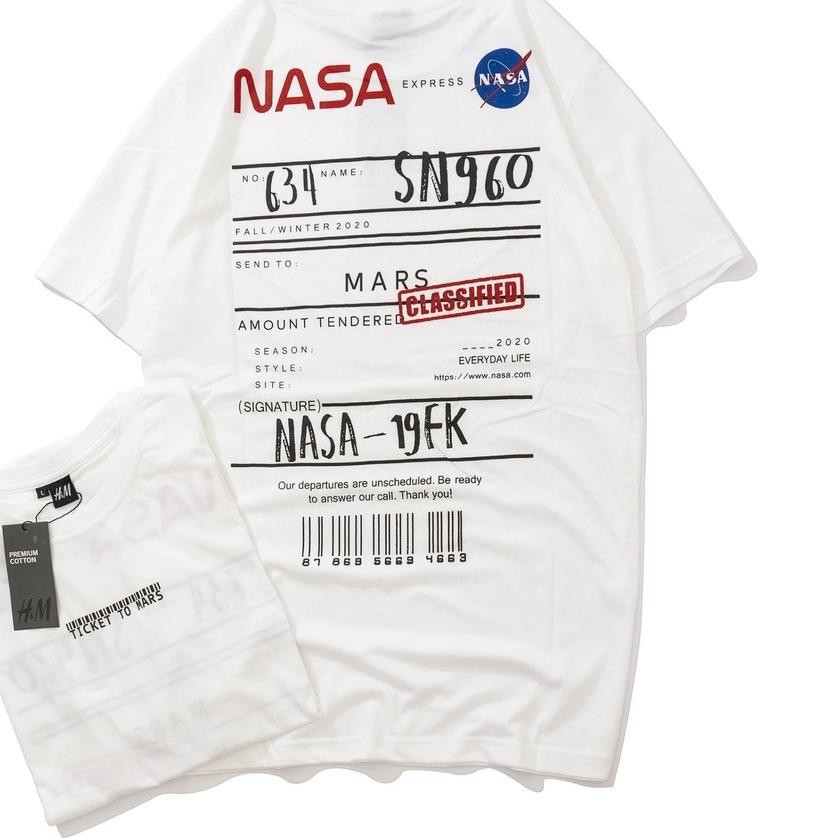 เสื้อยืดพิมพ์ลาย NASA HM - โลโก้กระจกสไตล์ดั้งเดิม - djoyvmarket.th ...