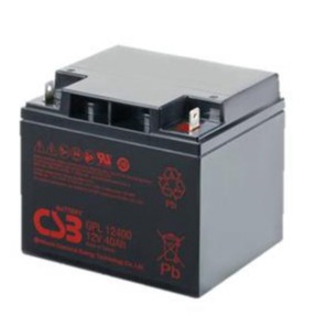 CSB Battery รุ่น GPL12400 (12V 40AH) .(By Hitachi Chemical) สำหรับเครื่องสำรองไฟและไฟฉุกเฉิน ของ ...