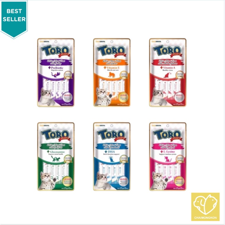 TORO PLUS ขนมครีมแมวเลีย ขนาด 1แพ็คมี 5ซอง - chaimongkon028 - ThaiPick