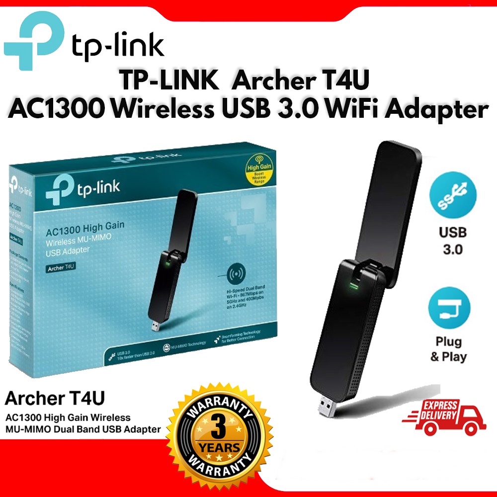 TP-Link Archer T2UH AC600 High Gain Wireless Dual Band USB Adapter รุ่น ...