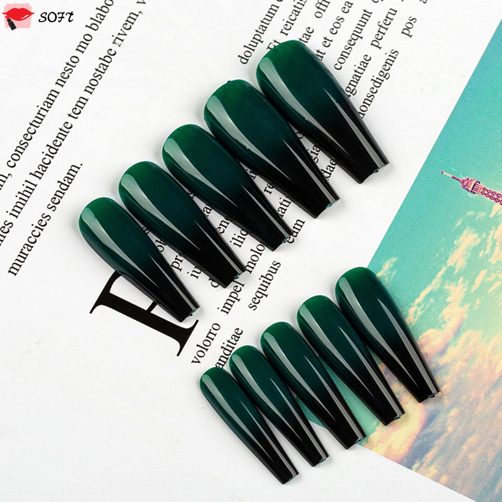 Softness 20pcs Bag Detachable Wearable Women Fashion Fake Nails