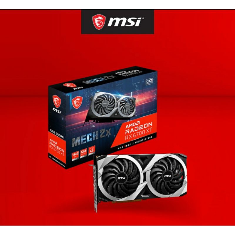 (RX 6700XT) MSI - AMD Radeon RX 6700 XT MECH 2X 12G OC - 12GB | Shopee Thailand