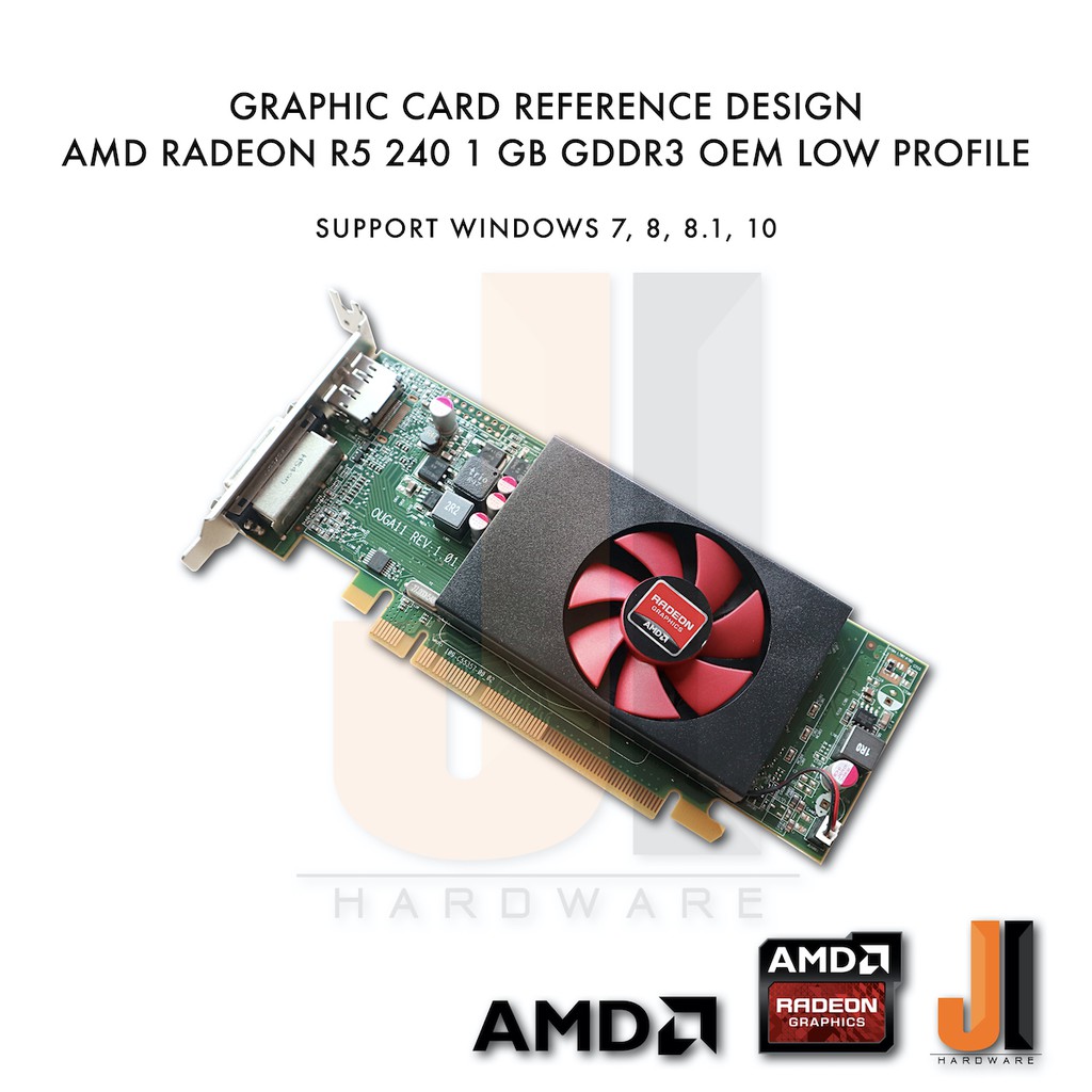 AMD Radeon R5 240 1GB 64-Bit GDDR3 Low Profile (มือสอง) - jihardware ...