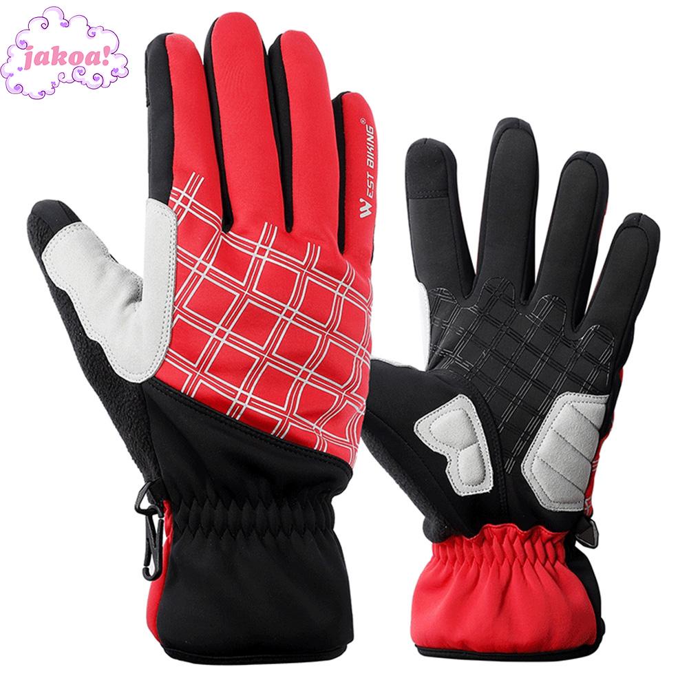 JAKO--Gloves Motorcycle Waterproof Winter Bicycle Fleece Riding Ski ...